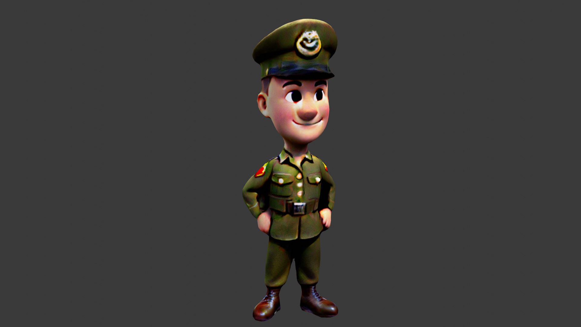 3D Model World War II Commander - TurboSquid 2127995