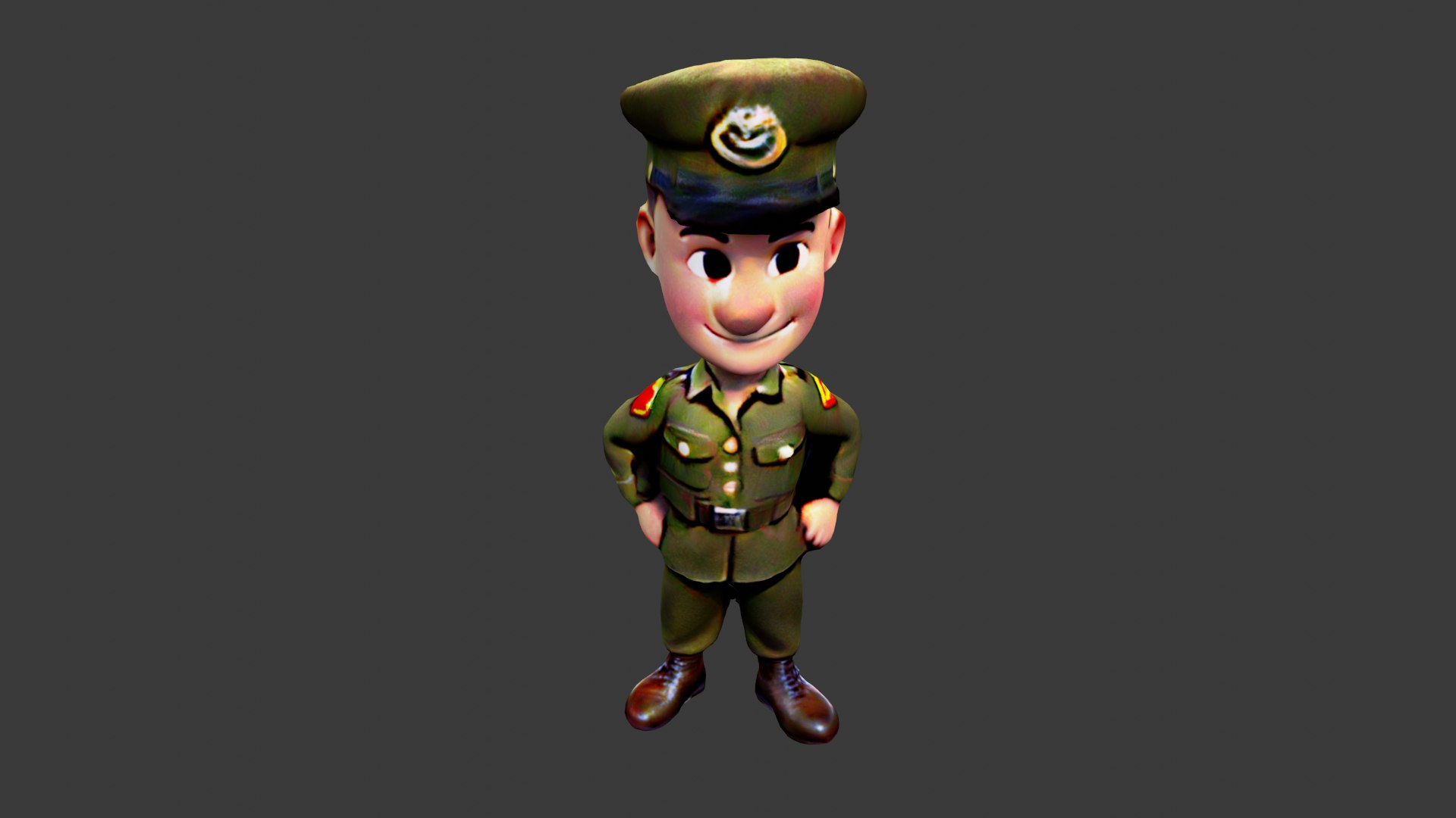 3D Model World War II Commander - TurboSquid 2127995