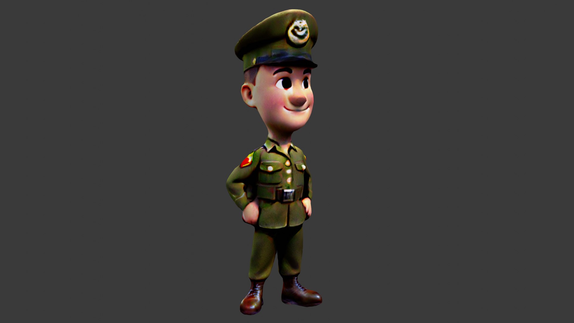 3D Model World War II Commander - TurboSquid 2127995