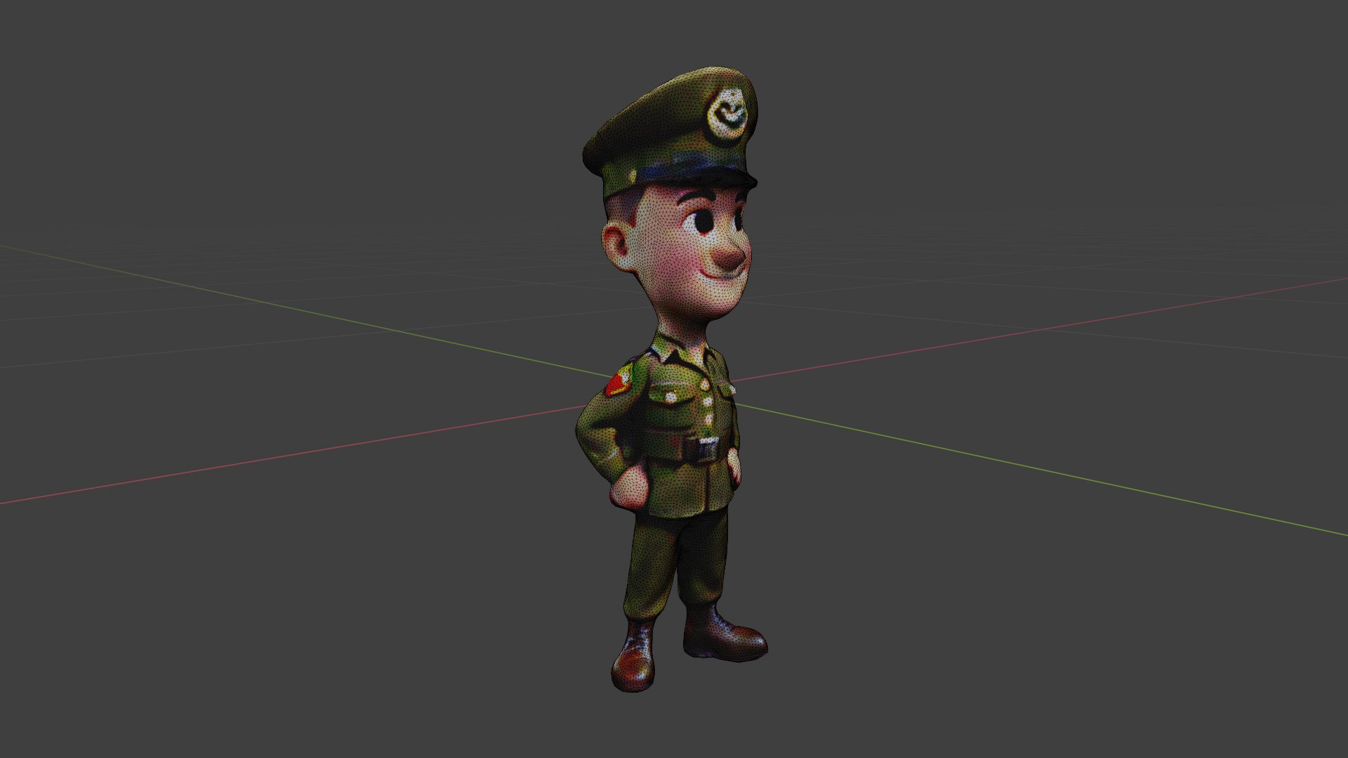 3D Model World War II Commander - TurboSquid 2127995
