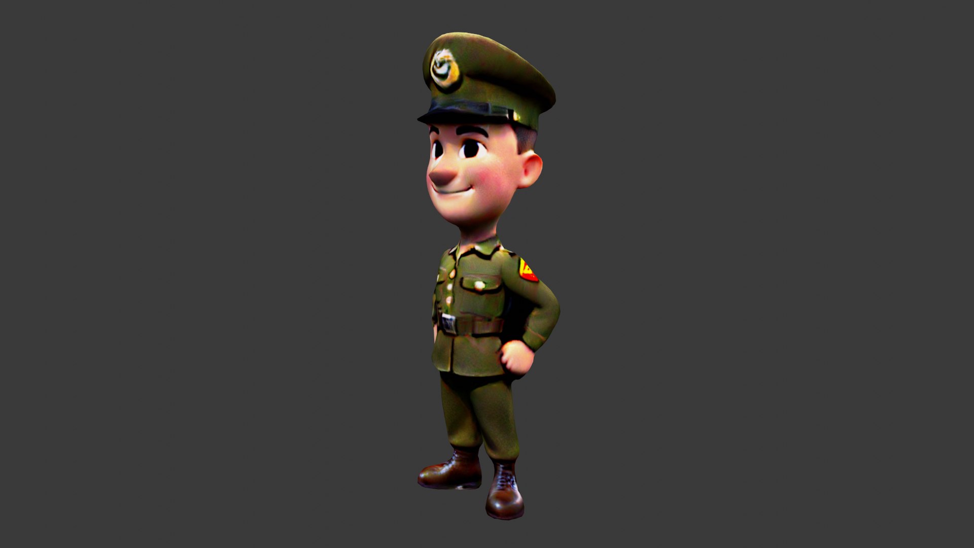 3D Model World War II Commander - TurboSquid 2127995