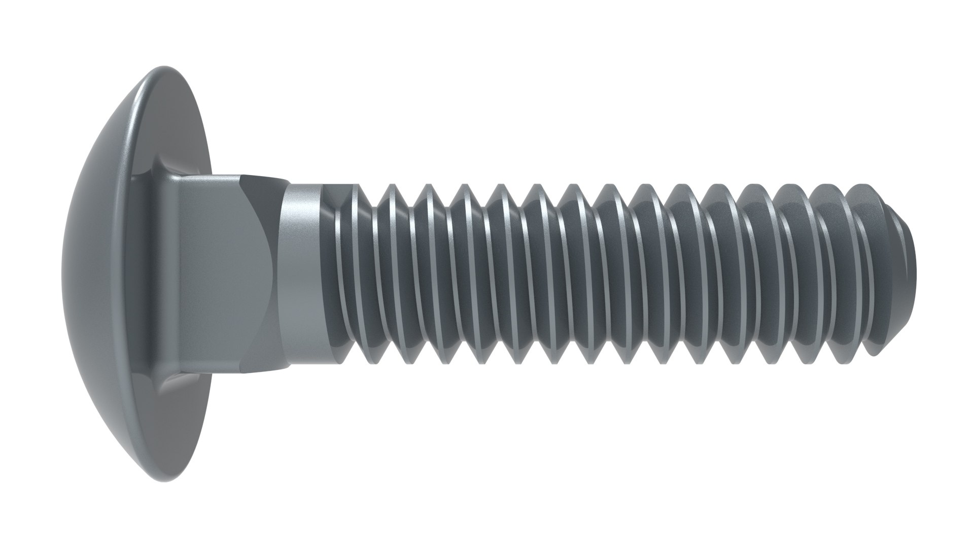 3D Square Neck Carriage 1-4 20 Tread Length -1 Inches - TurboSquid 2173493
