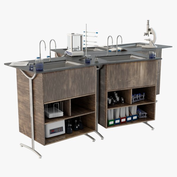 3D laboratory island model - TurboSquid 1343733