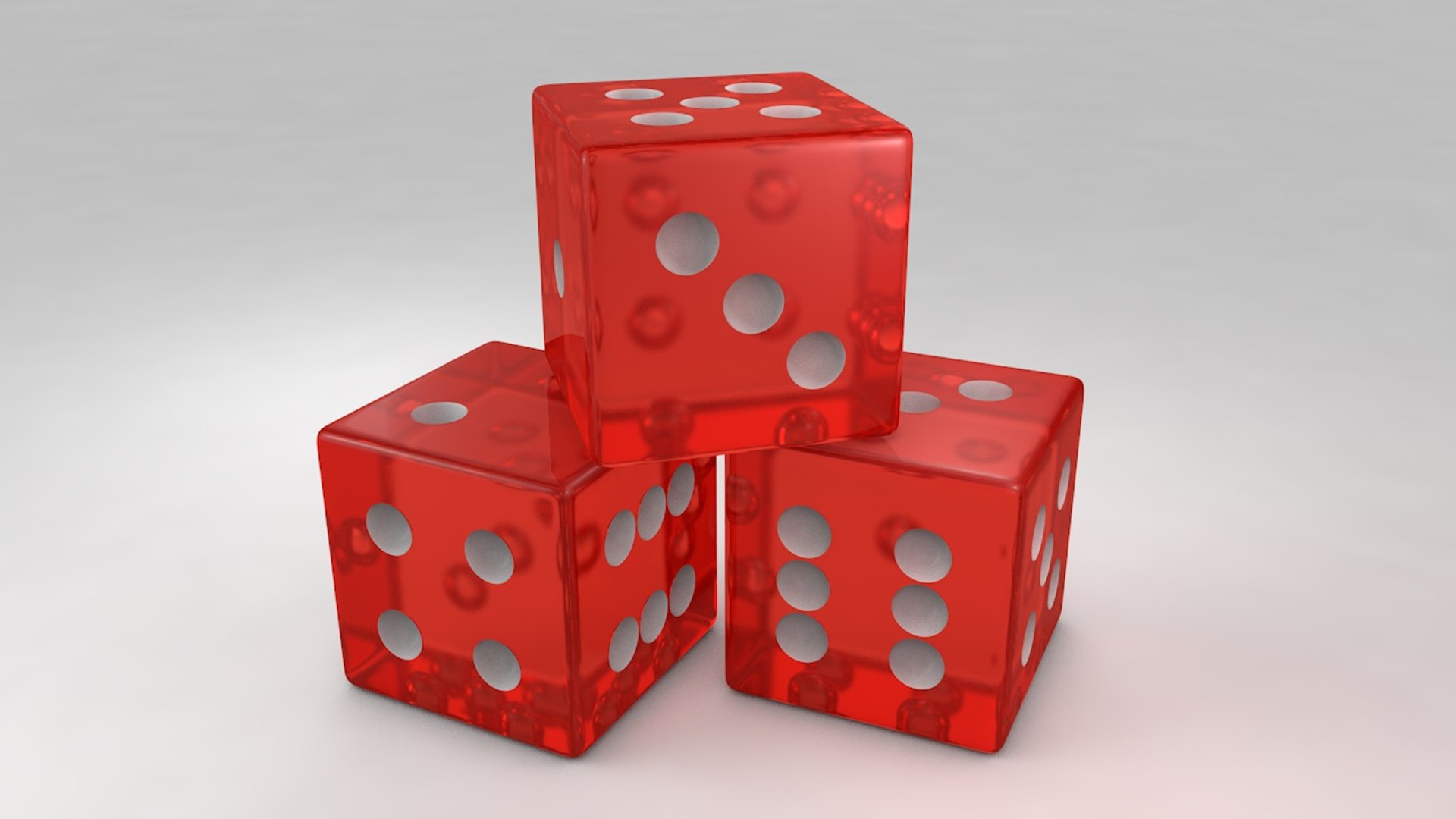 Red dies 3D model - TurboSquid 1315541