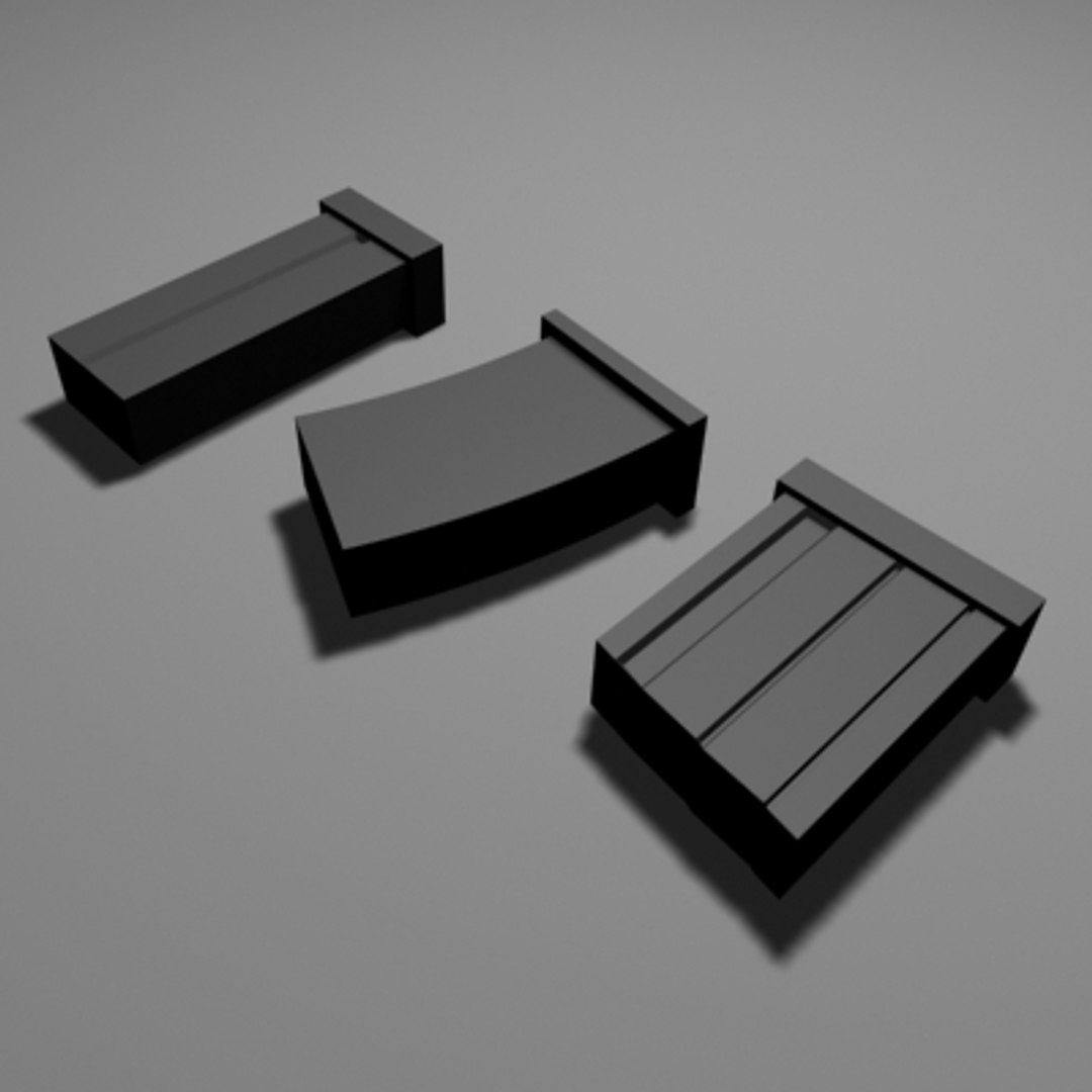 Machine Gun Clips 3d Model