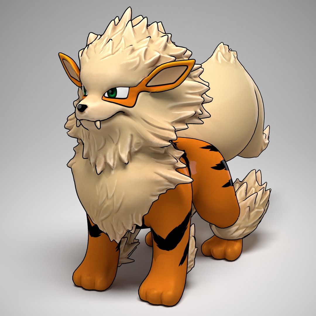 3d Model Arcanine Pokemon