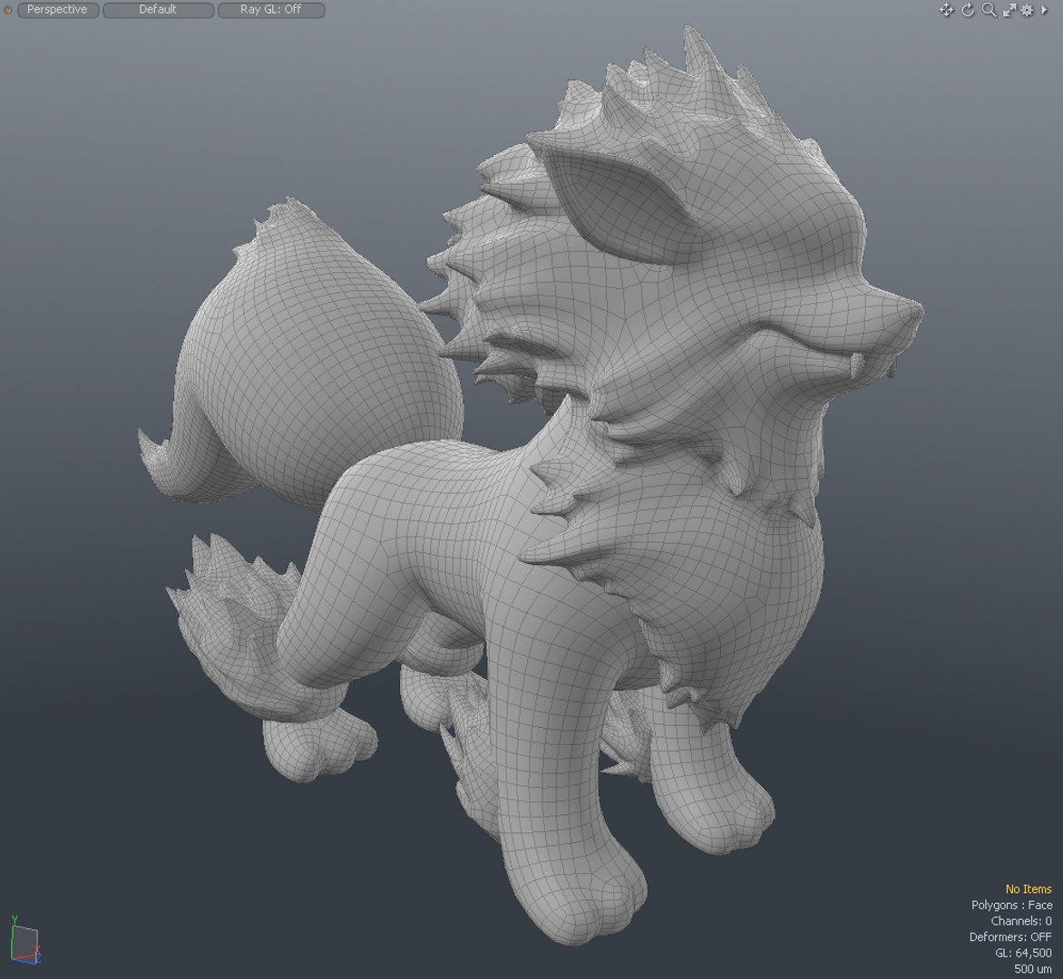 3d Model Arcanine Pokemon