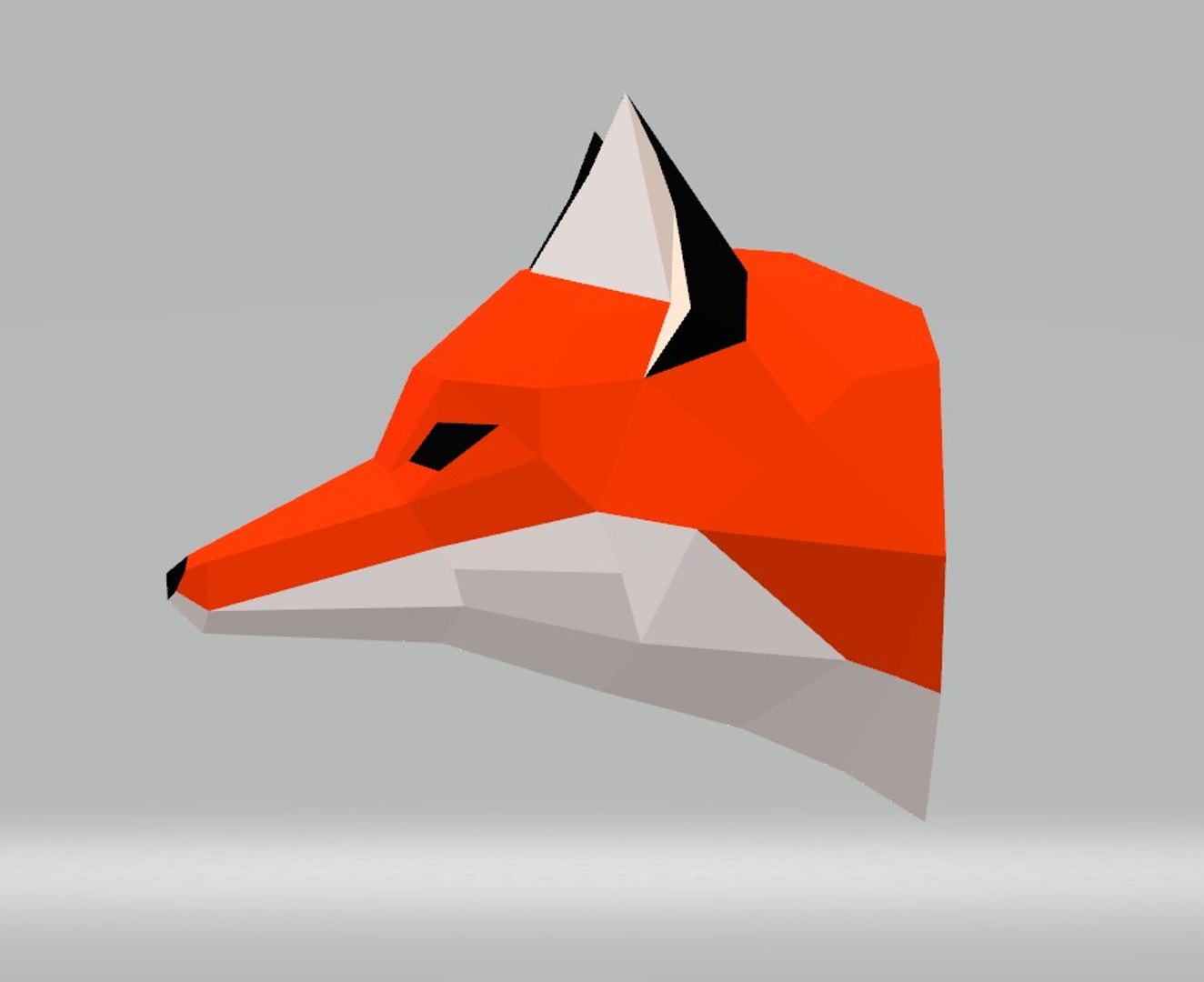 Fox Papercraft Wall 3D Model - TurboSquid 1369515