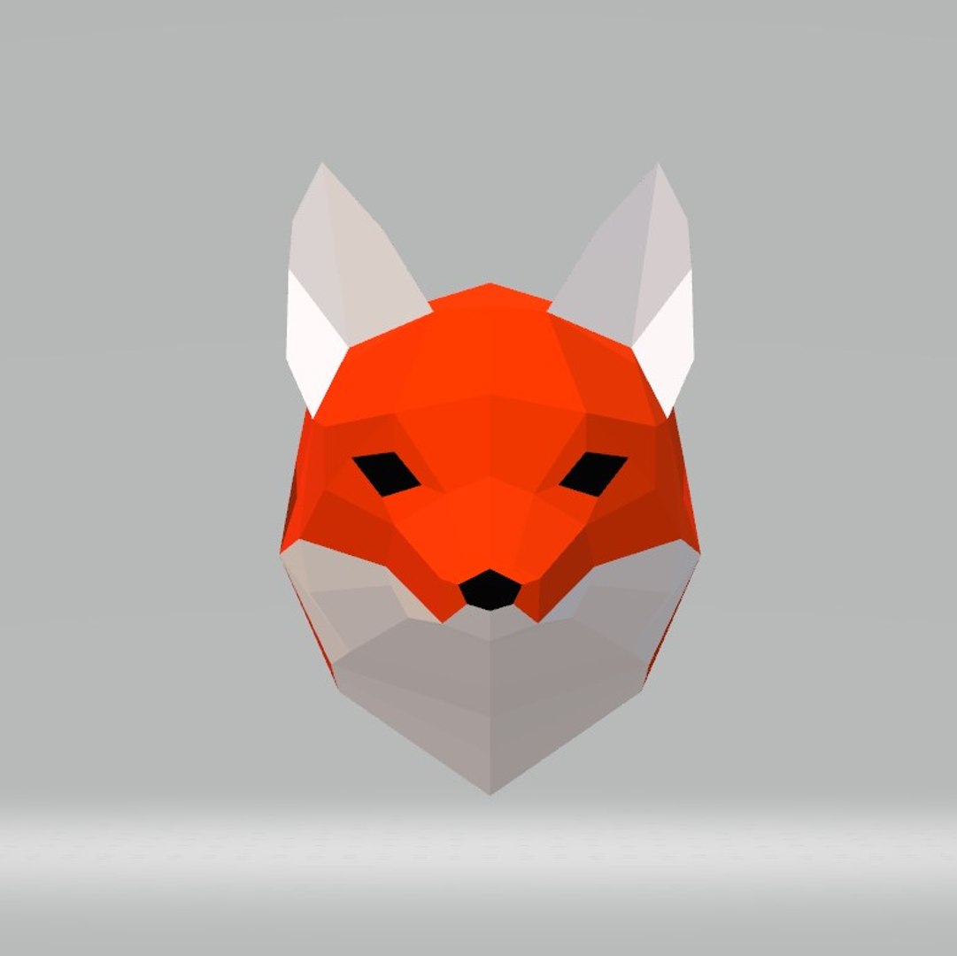Fox Papercraft Wall 3D Model - TurboSquid 1369515