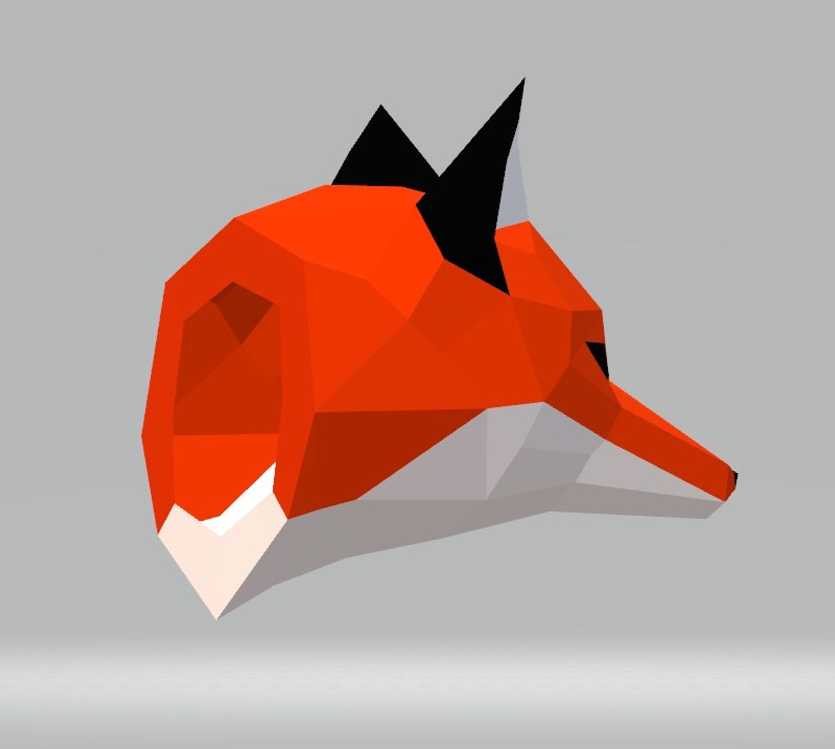 Fox Papercraft Wall 3D Model - TurboSquid 1369515
