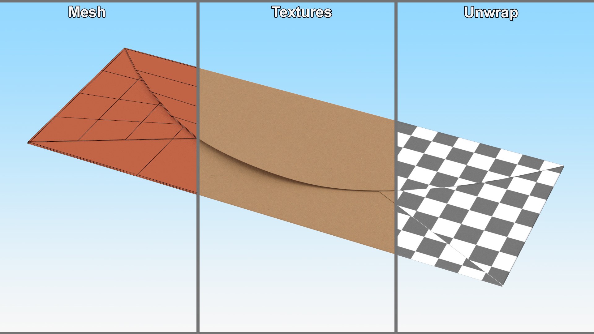 3D Long Brown Paper Envelope - TurboSquid 2405917