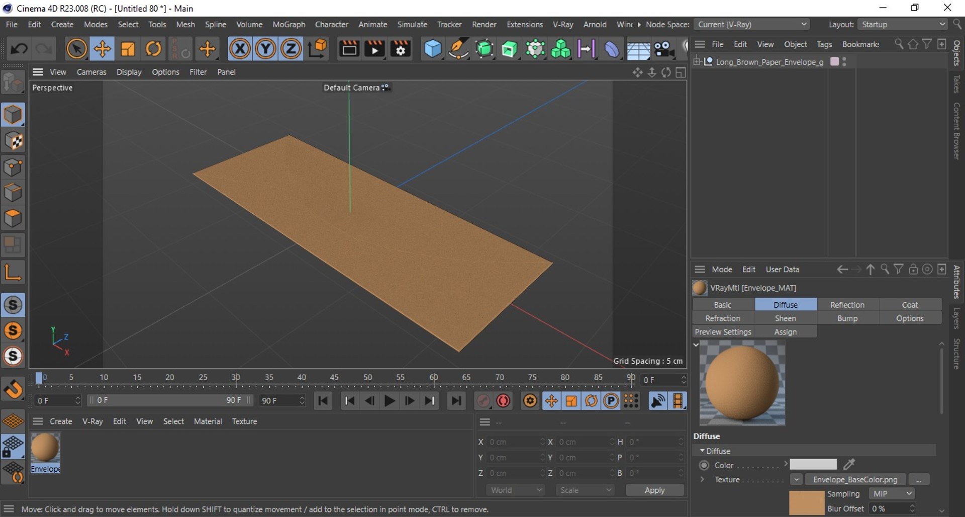 3D Long Brown Paper Envelope - TurboSquid 2405917