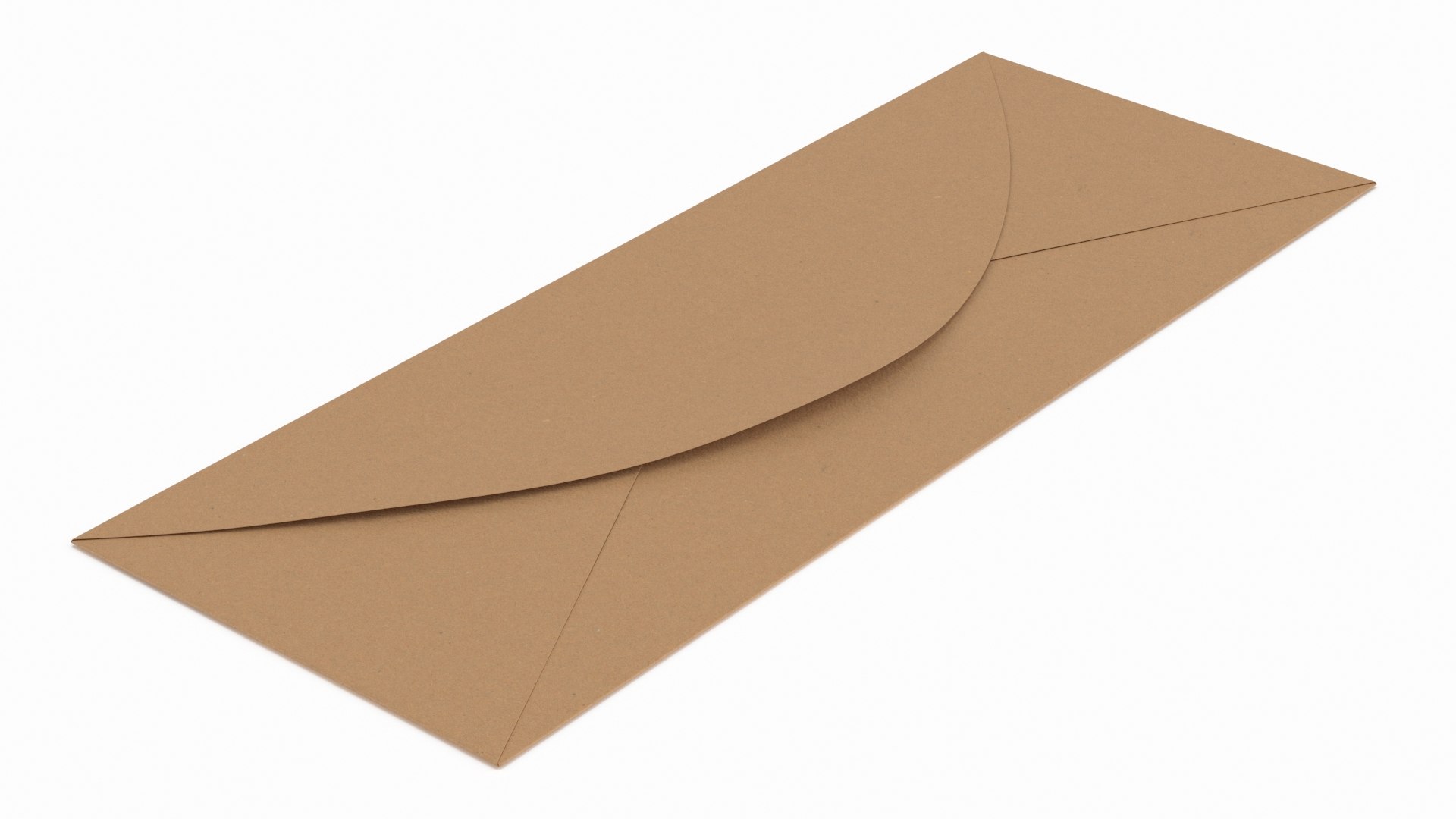 3D Long Brown Paper Envelope - TurboSquid 2405917