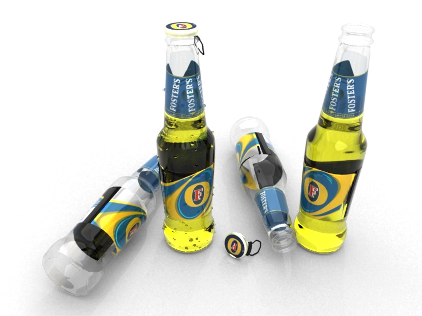 3d model fosters beer