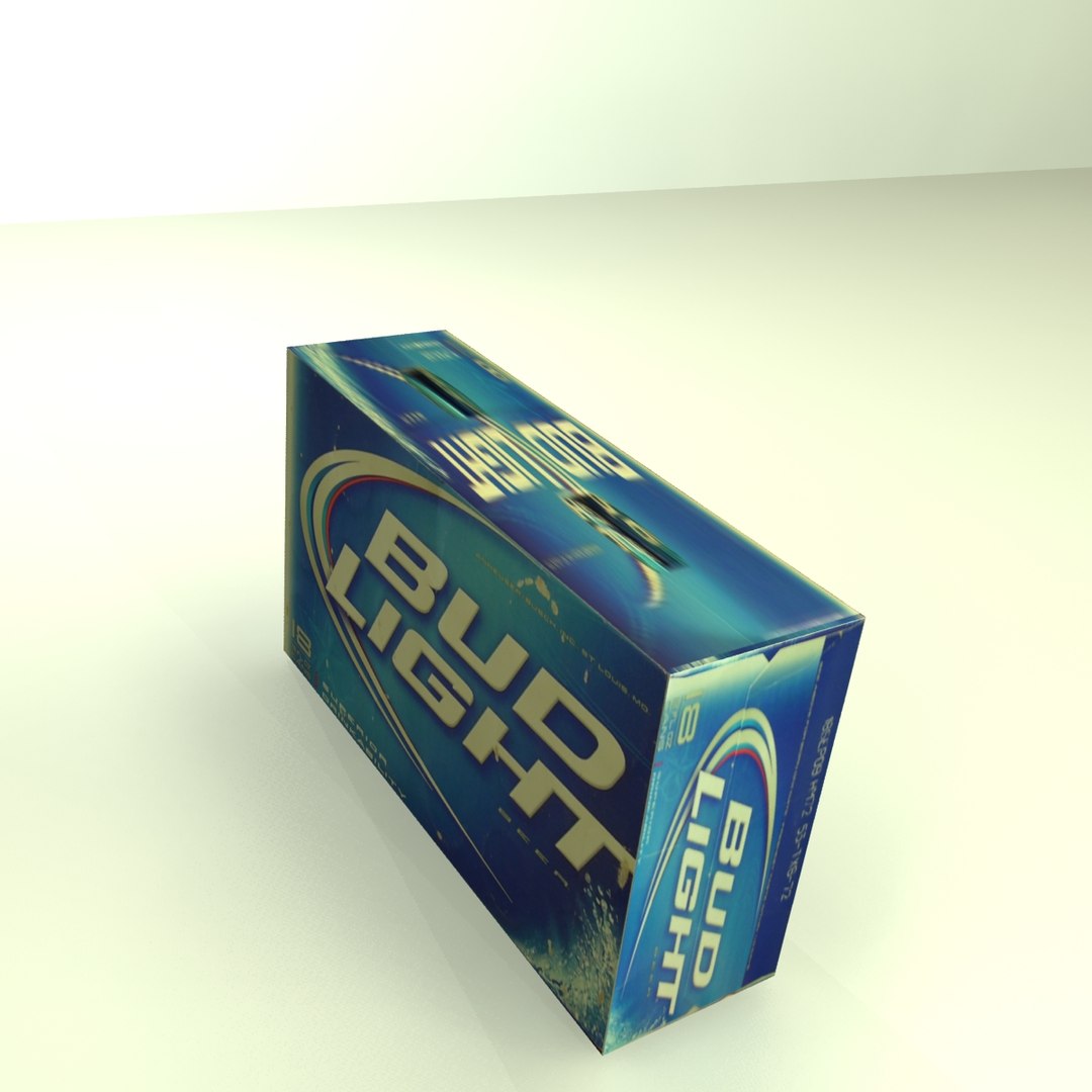 Beer Box Bud 3d Max