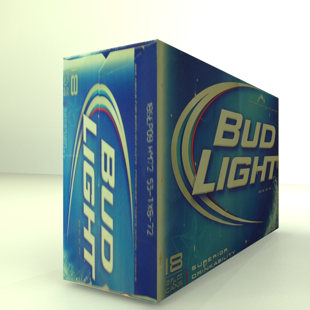 Beer Box Bud 3d Max
