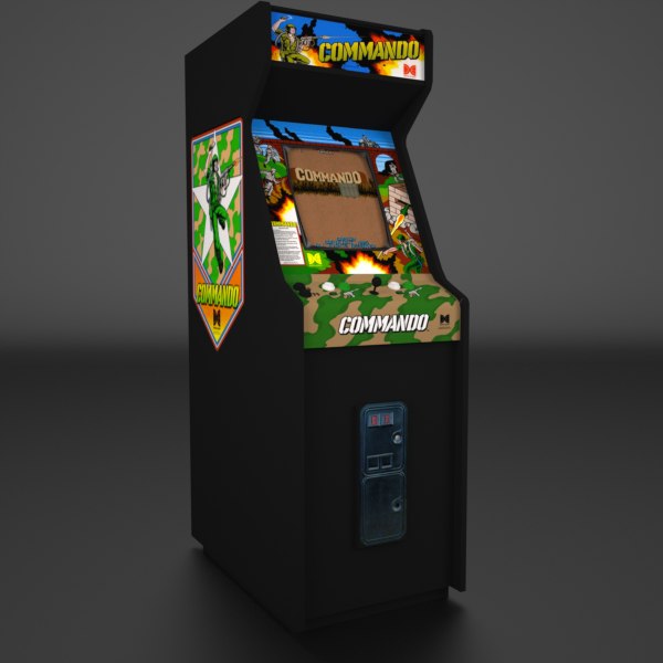 modelo 3d Comando Arcade Low Poly - TurboSquid 589228