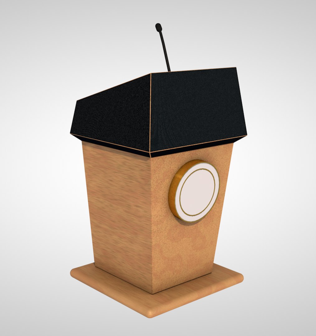 Speech podium model - TurboSquid 1399266