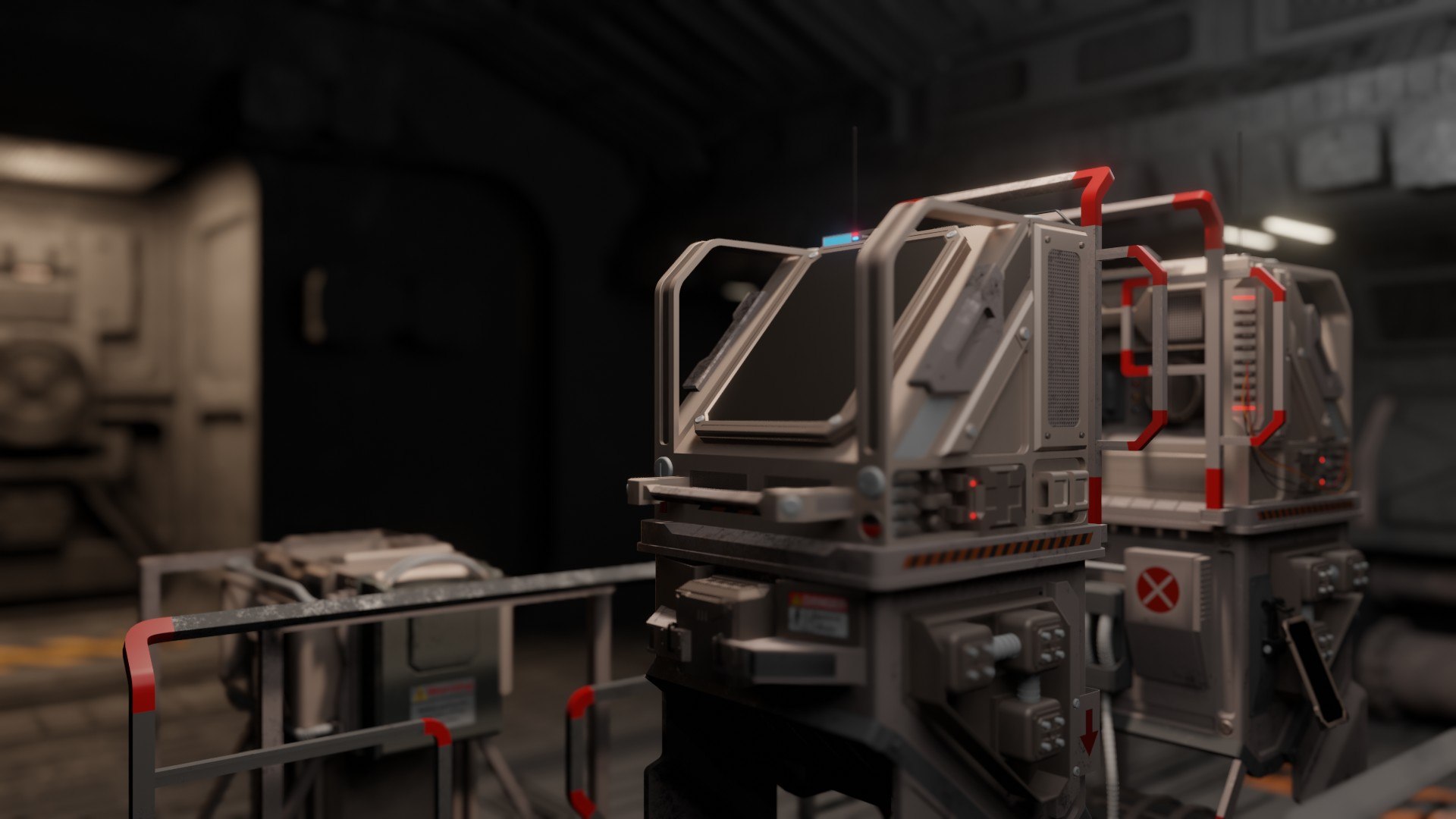 3D Sci-fi Control Room - TurboSquid 2399241