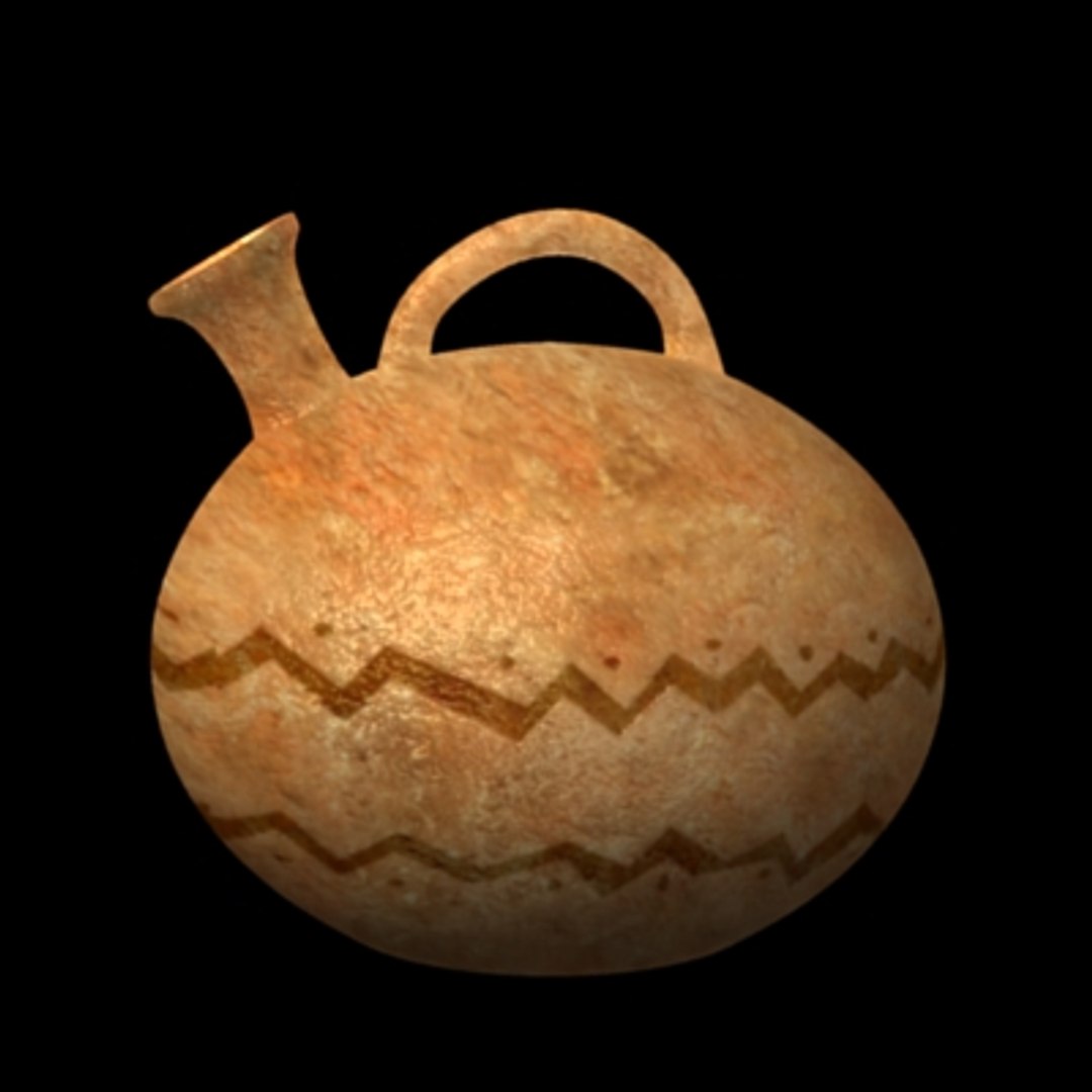 prehistoric vases 3d model