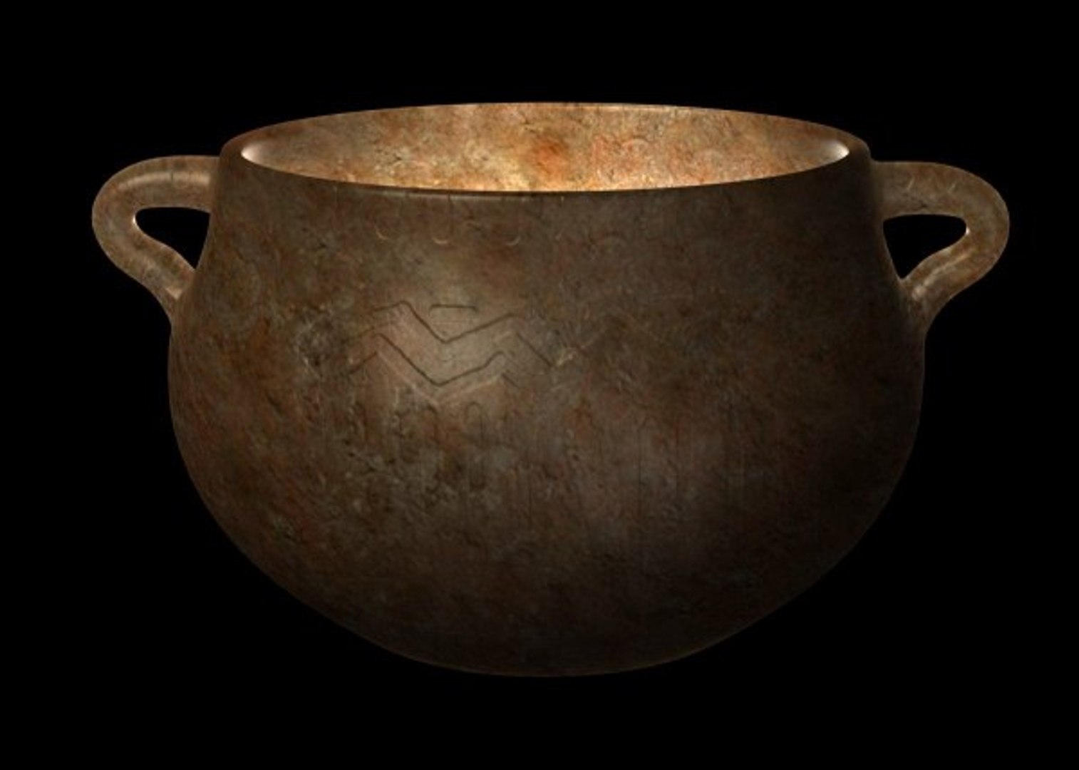 Prehistoric Vases 3d Model