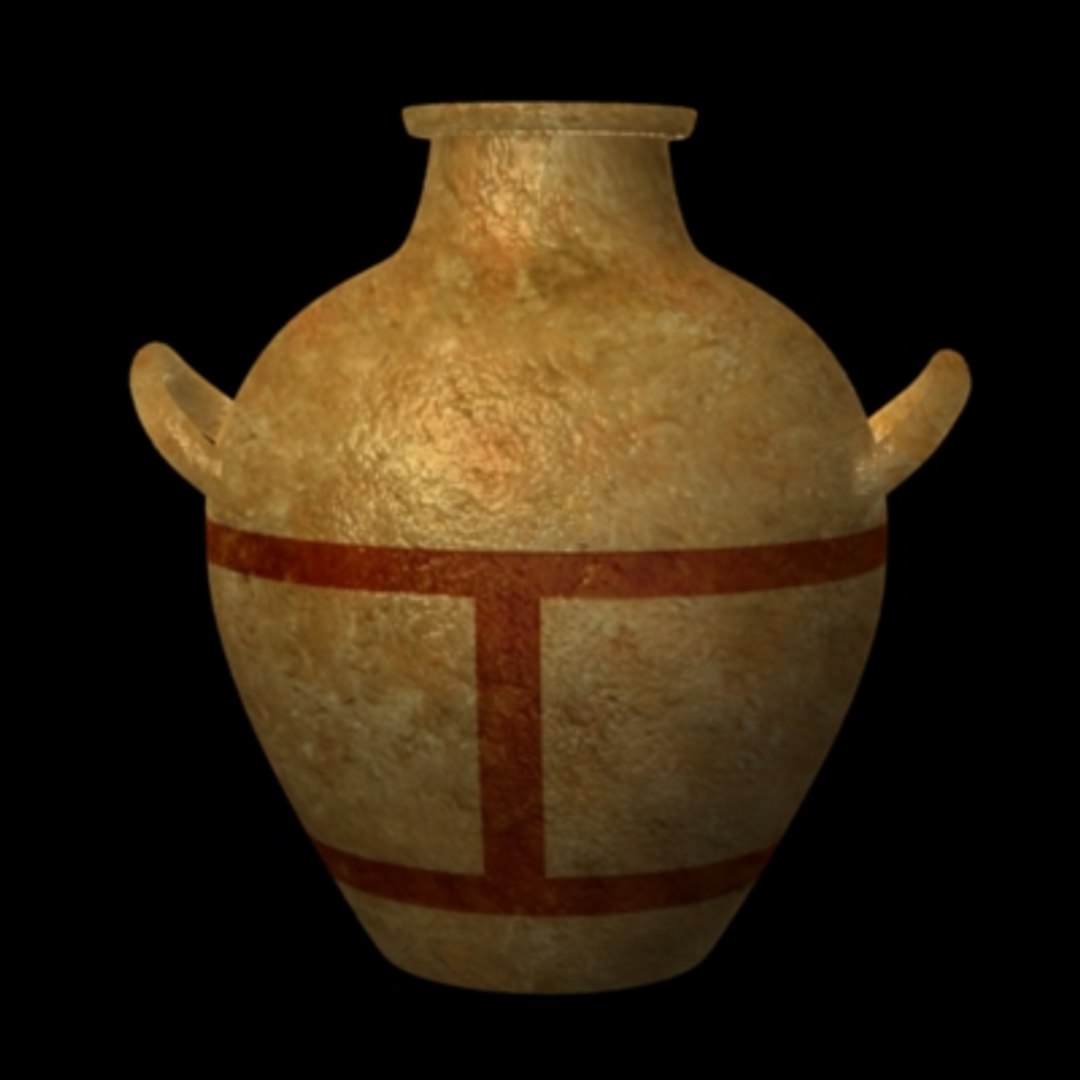 prehistoric vases 3d model
