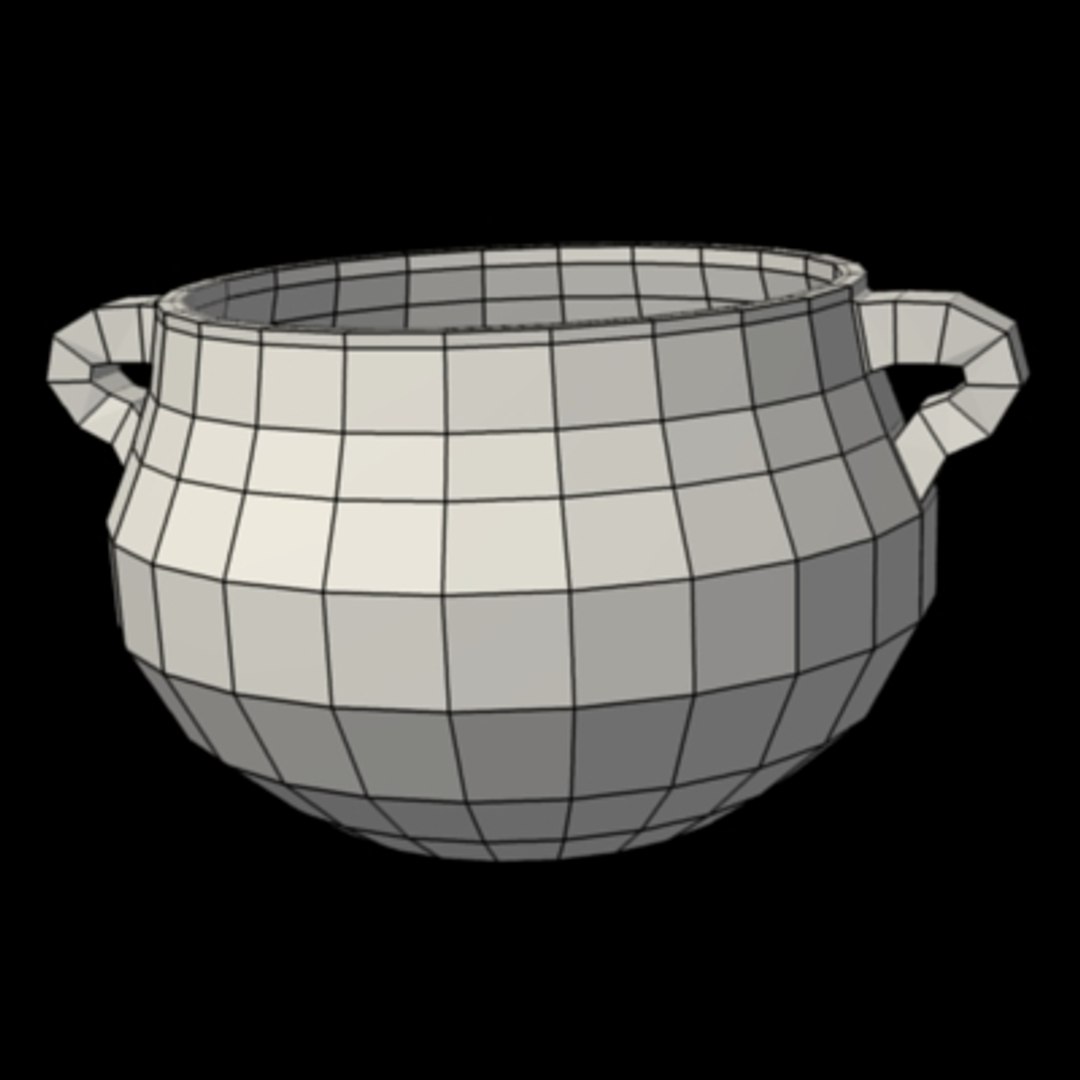 prehistoric vases 3d model