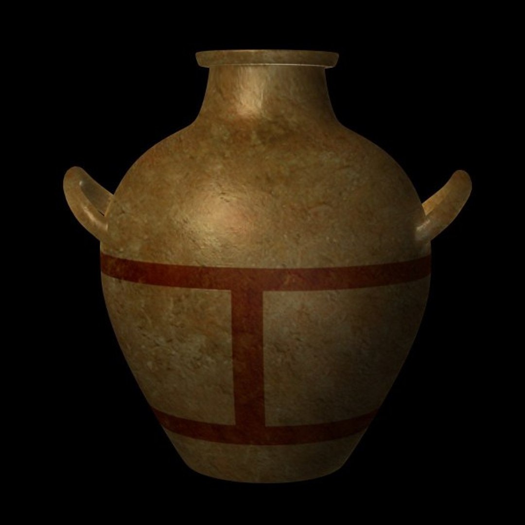 Prehistoric Vases 3d Model