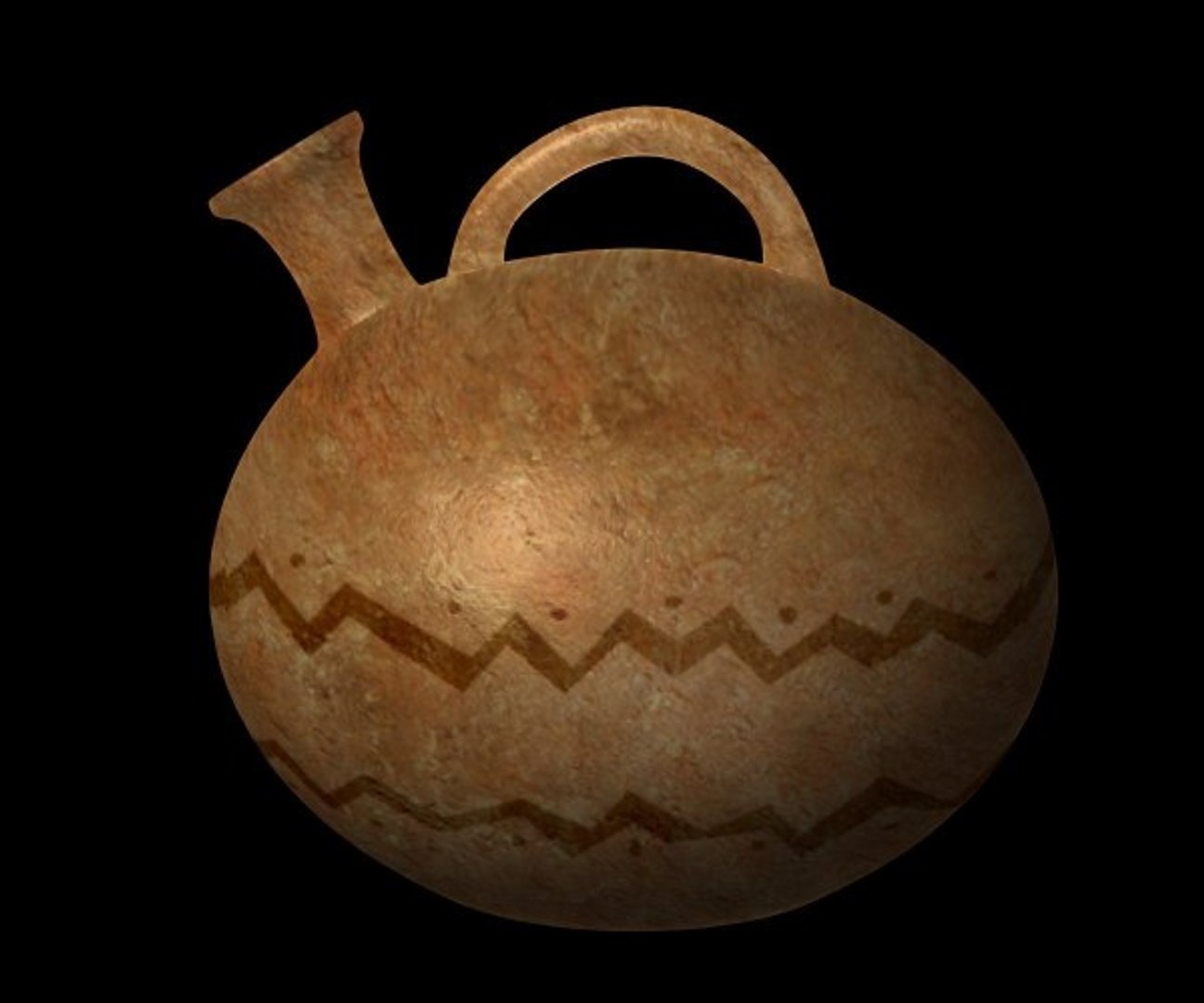 Prehistoric Vases 3d Model