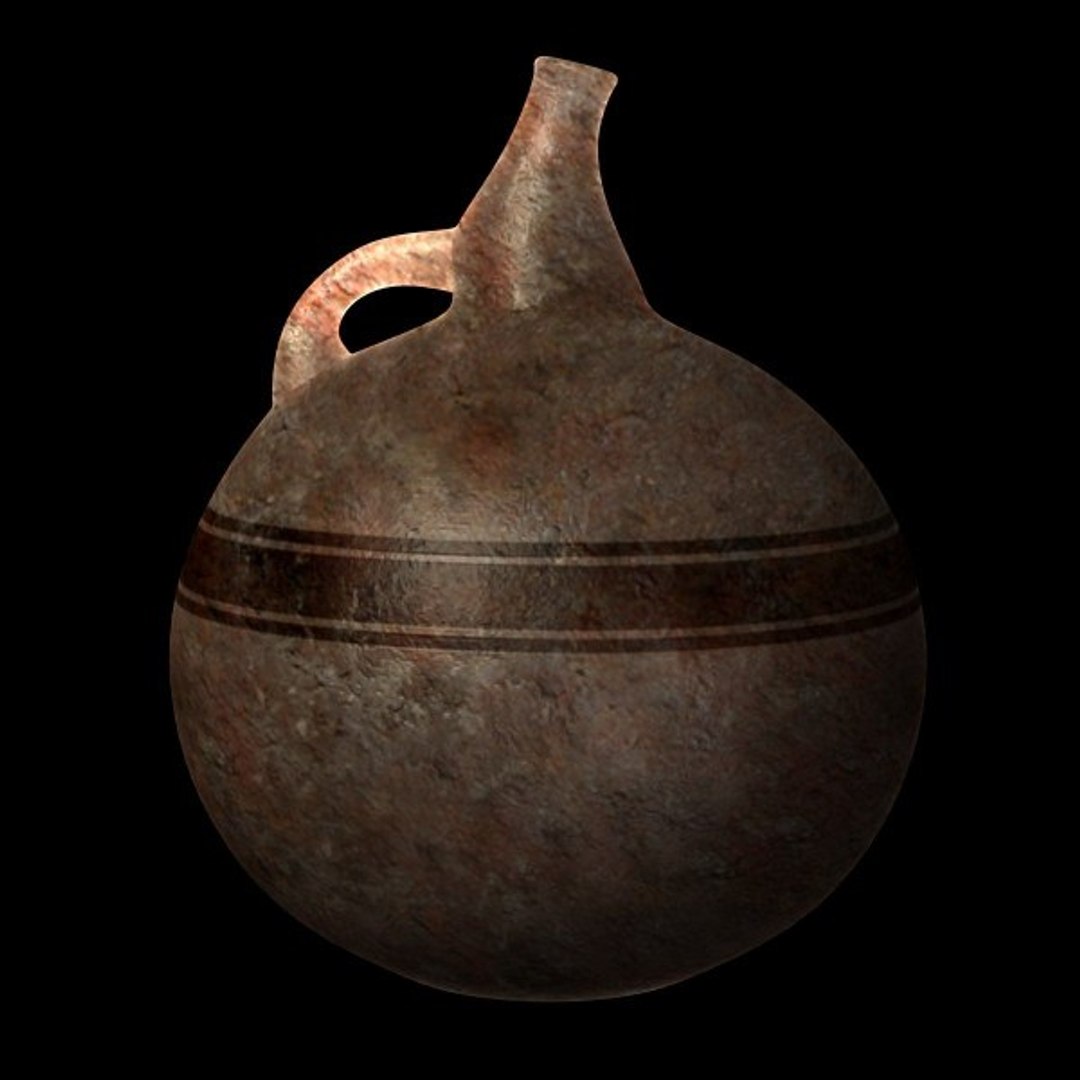 Prehistoric Vases 3d Model