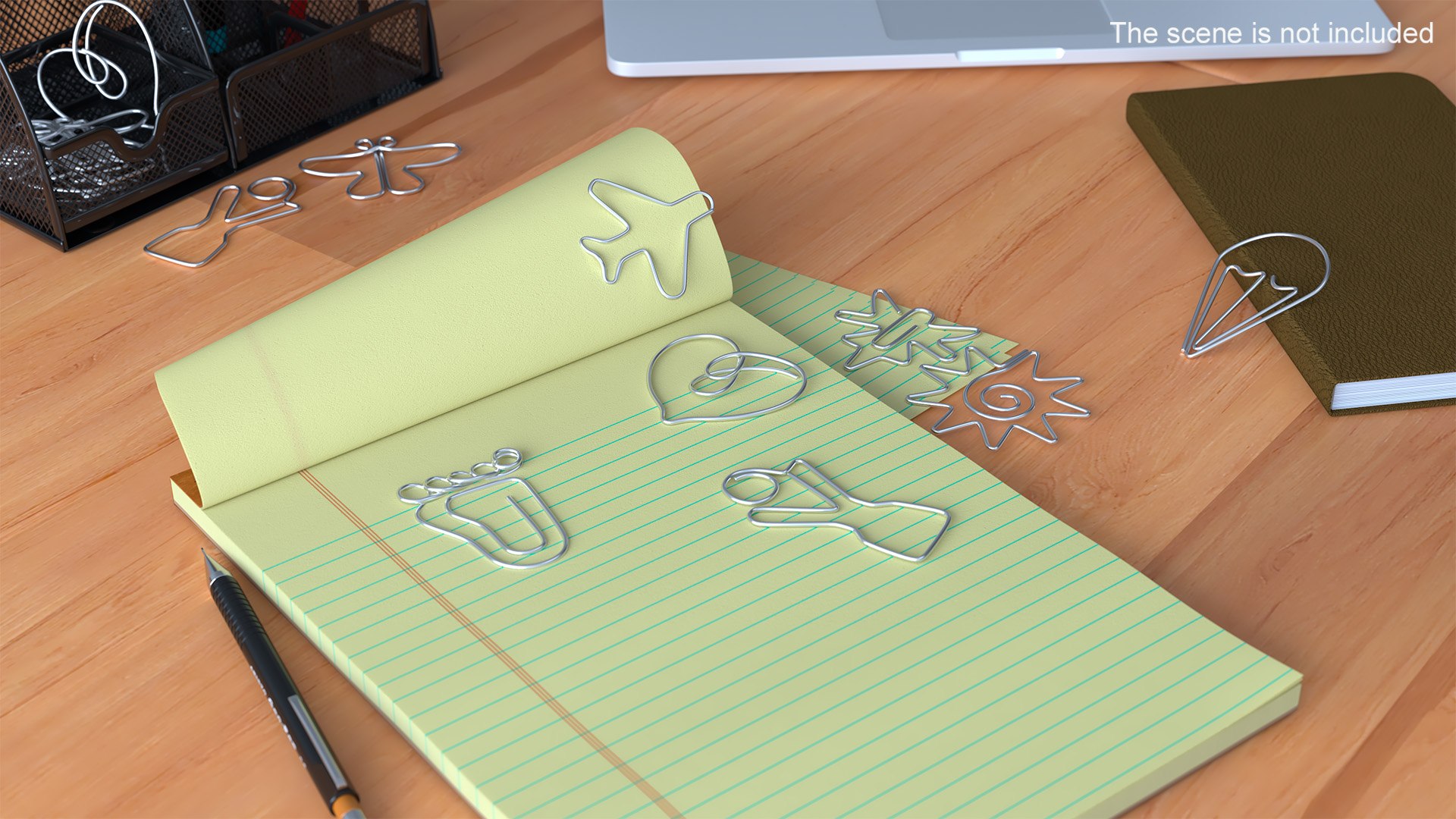 3D Shaped Paper Clips Silver Model - TurboSquid 2189779