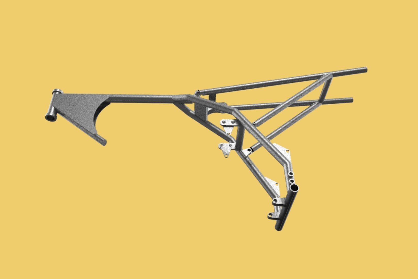 3D Model MOTOCROSS DIRT BIKE SUPERMOTO TRAIL FRAME CHASSIS MOTORCYCLE ...