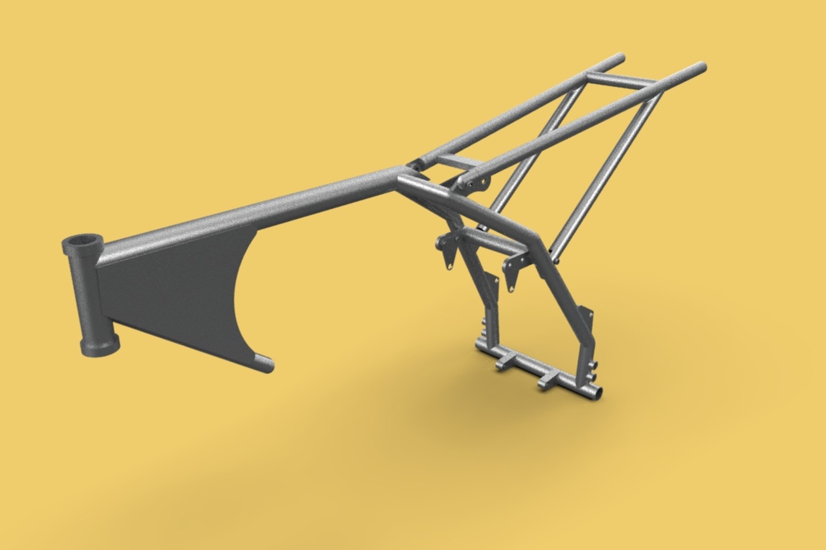 3D Model MOTOCROSS DIRT BIKE SUPERMOTO TRAIL FRAME CHASSIS MOTORCYCLE ...