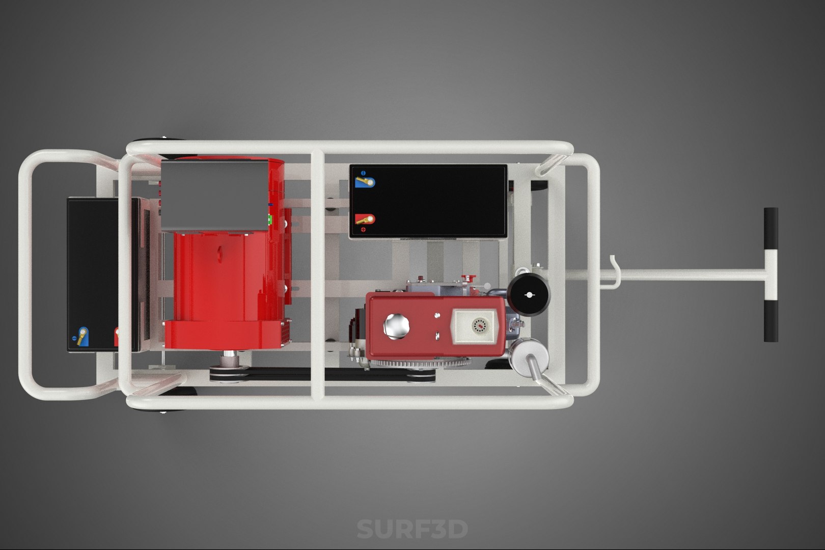 3D LARGE POWER BANK CHARGING STATION DIESEL GENERATOR SET GENSET KW ...