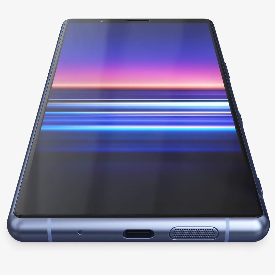 Sony xperia 5 blue model - TurboSquid 1446196