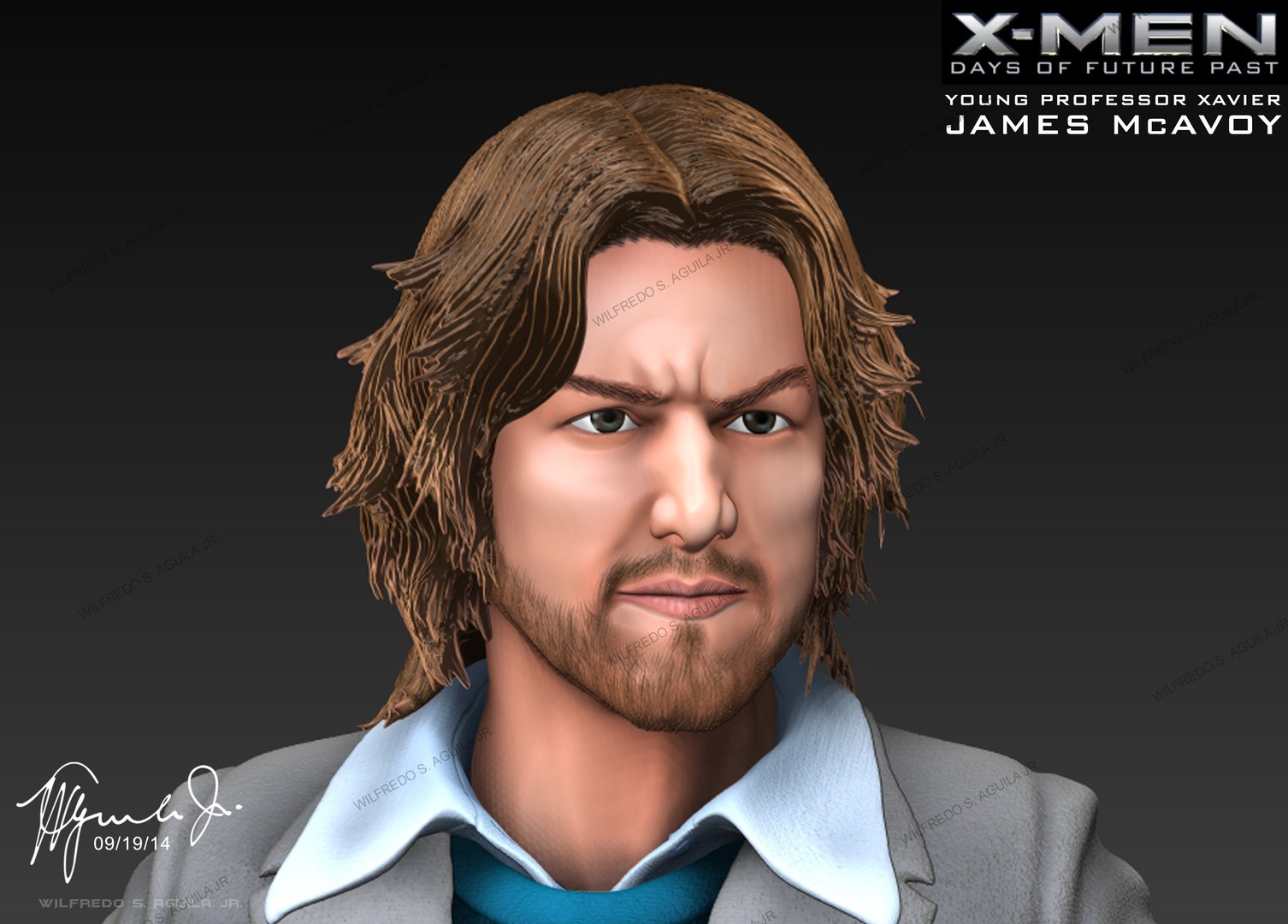 3d James Mcavoy Professor Xavier Model