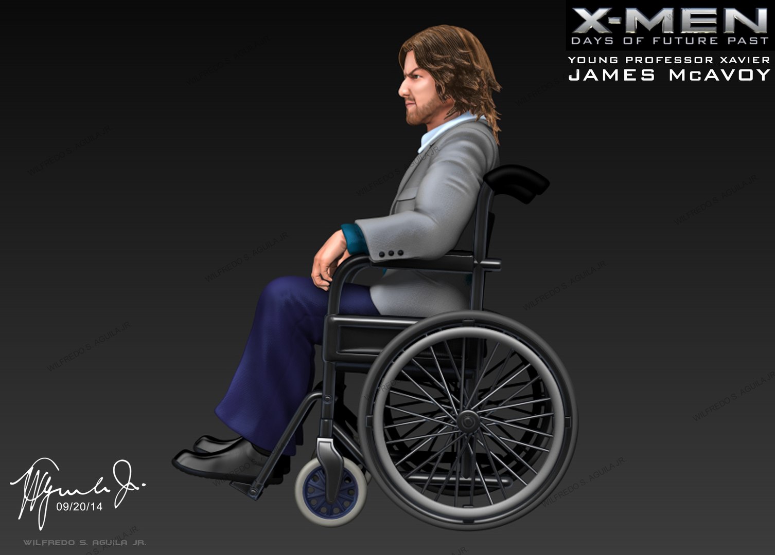 3d James Mcavoy Professor Xavier Model