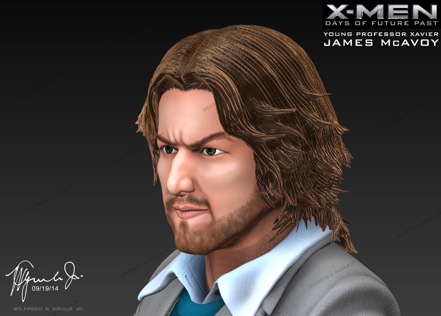 3d James Mcavoy Professor Xavier Model