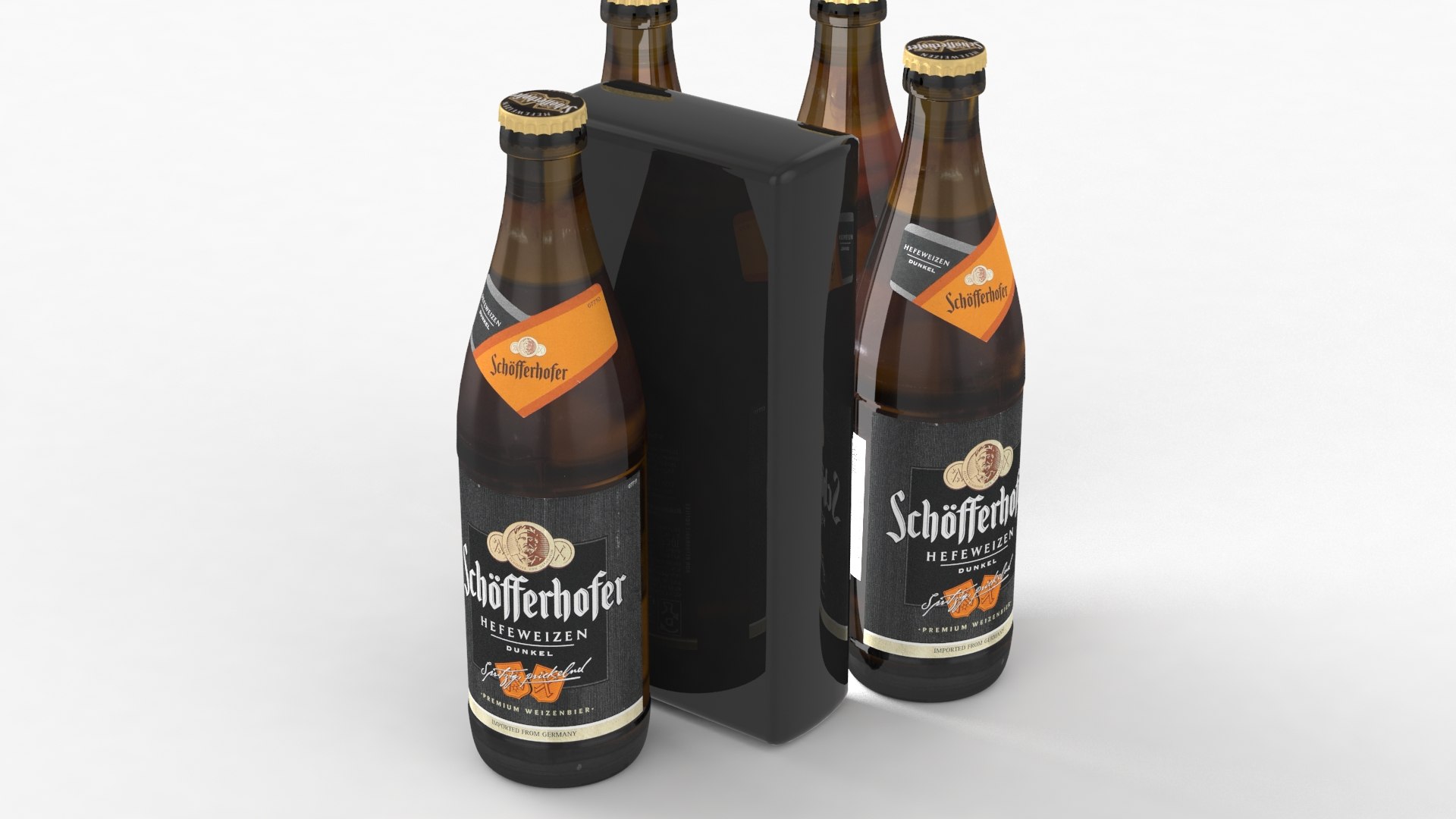 3D Beer Bottle Schofferhofer Hefeweizen Dunkel 500ml 2021 - TurboSquid ...