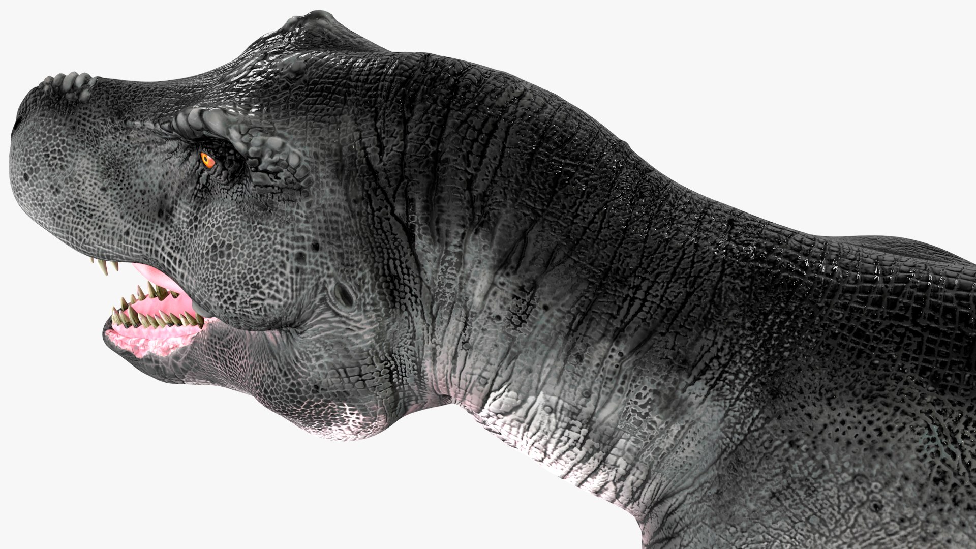 3D T Rex Roaring Animated Rigged - TurboSquid 2102890