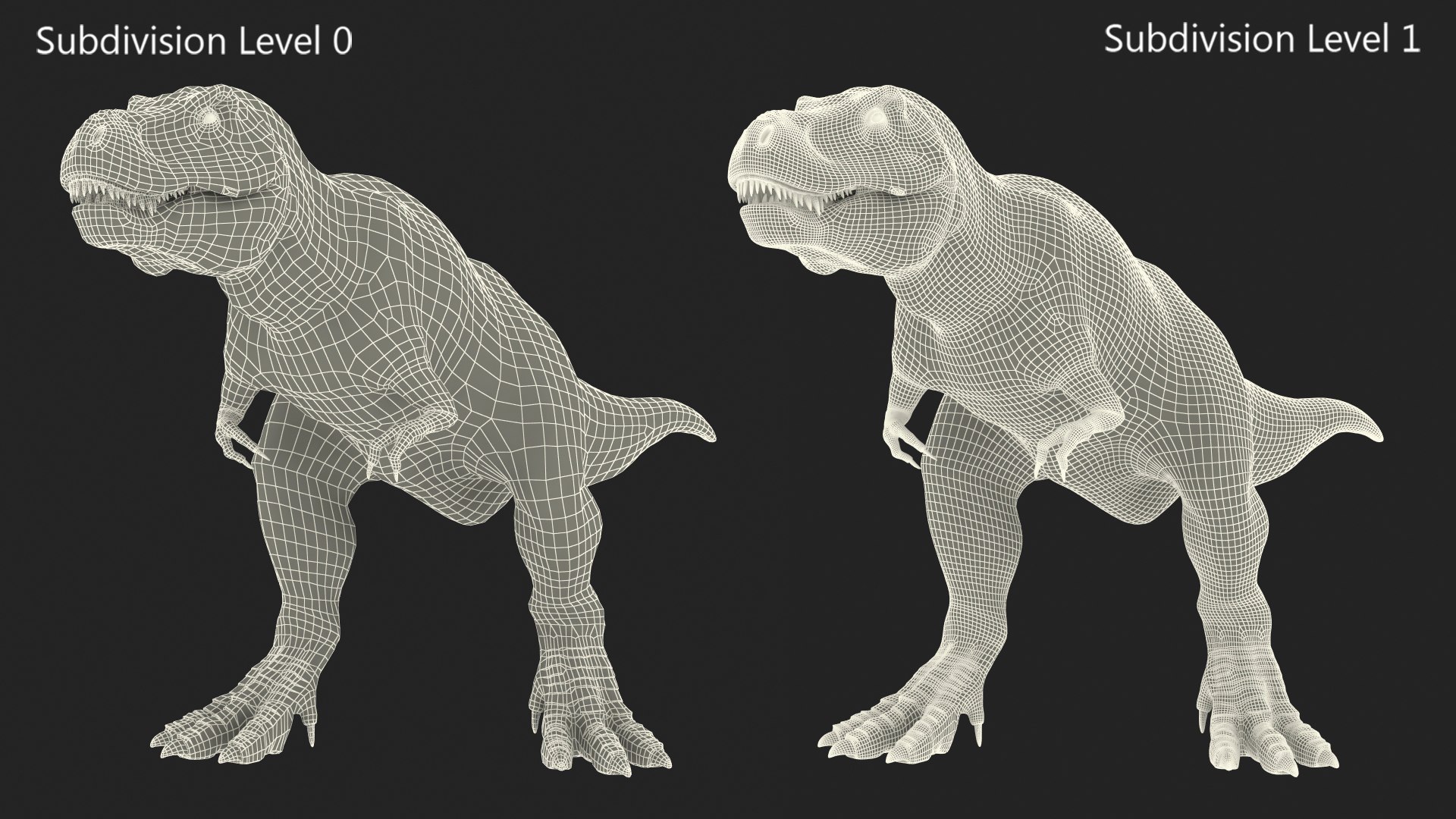 3D T Rex Roaring Animated Rigged - TurboSquid 2102890