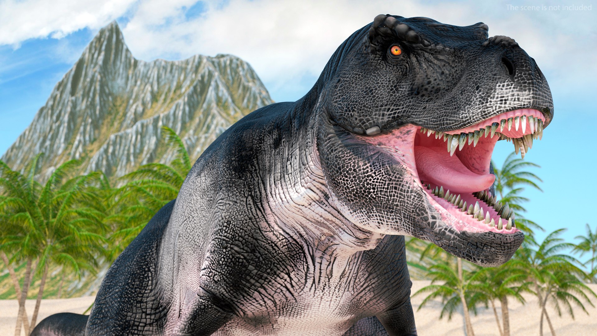 3D T Rex Roaring Animated Rigged - TurboSquid 2102890