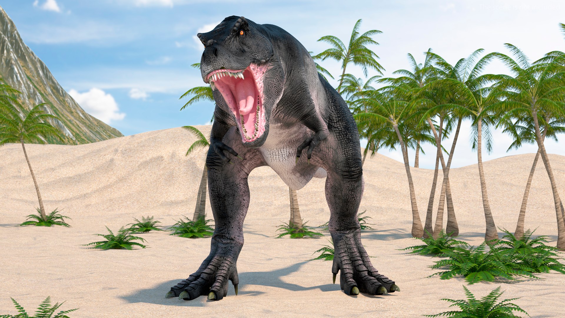 3D T Rex Roaring Animated Rigged - TurboSquid 2102890