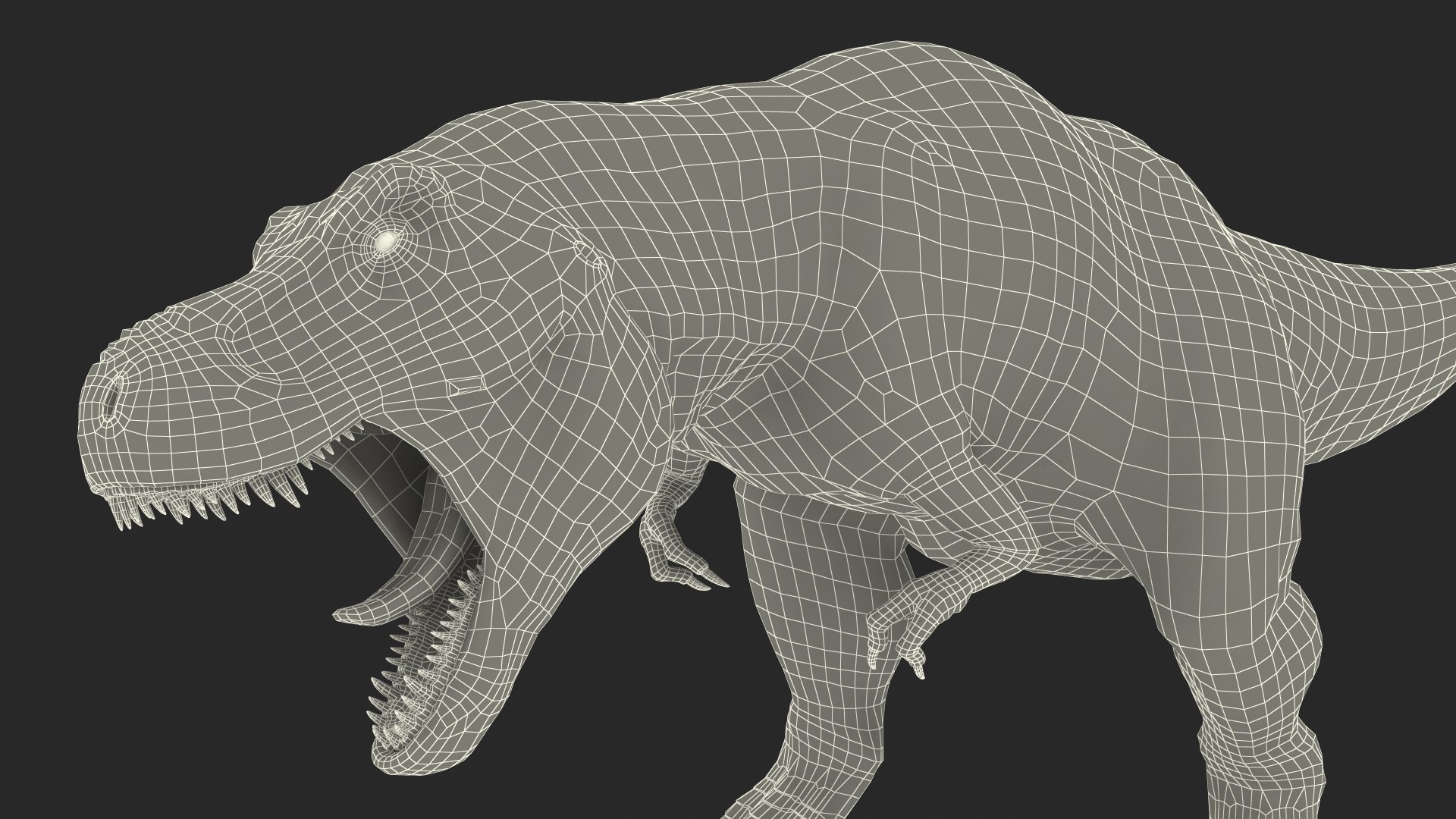 3D T Rex Roaring Animated Rigged - TurboSquid 2102890