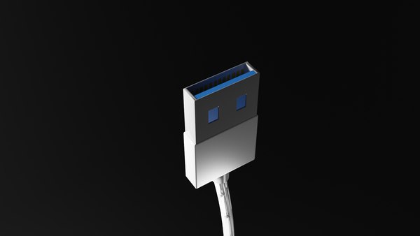 Free USB cable 3D model 3D model - TurboSquid 1923034