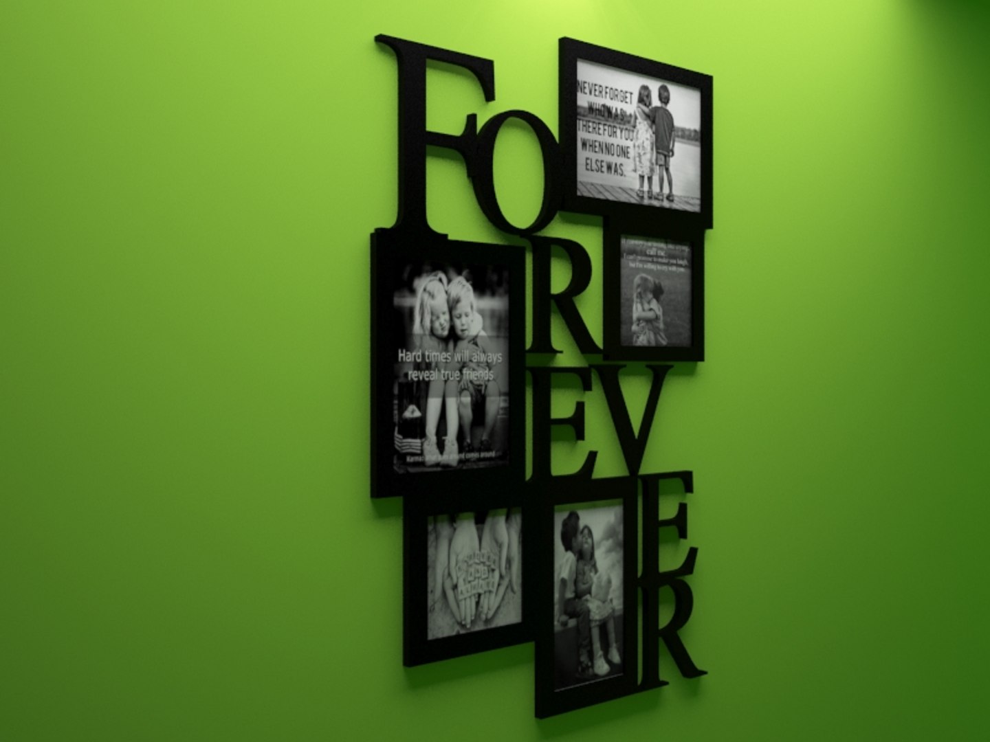 Free 3D Model Collage Photo Frame - TurboSquid 1231250