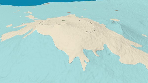 modelo 3d Volcán Erebus Isla Ross Antártida - TurboSquid 2273131