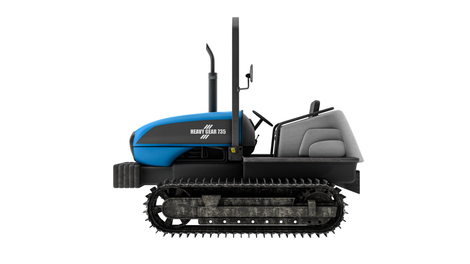 3D Tracked Tractor Crawler Model - TurboSquid 2224435