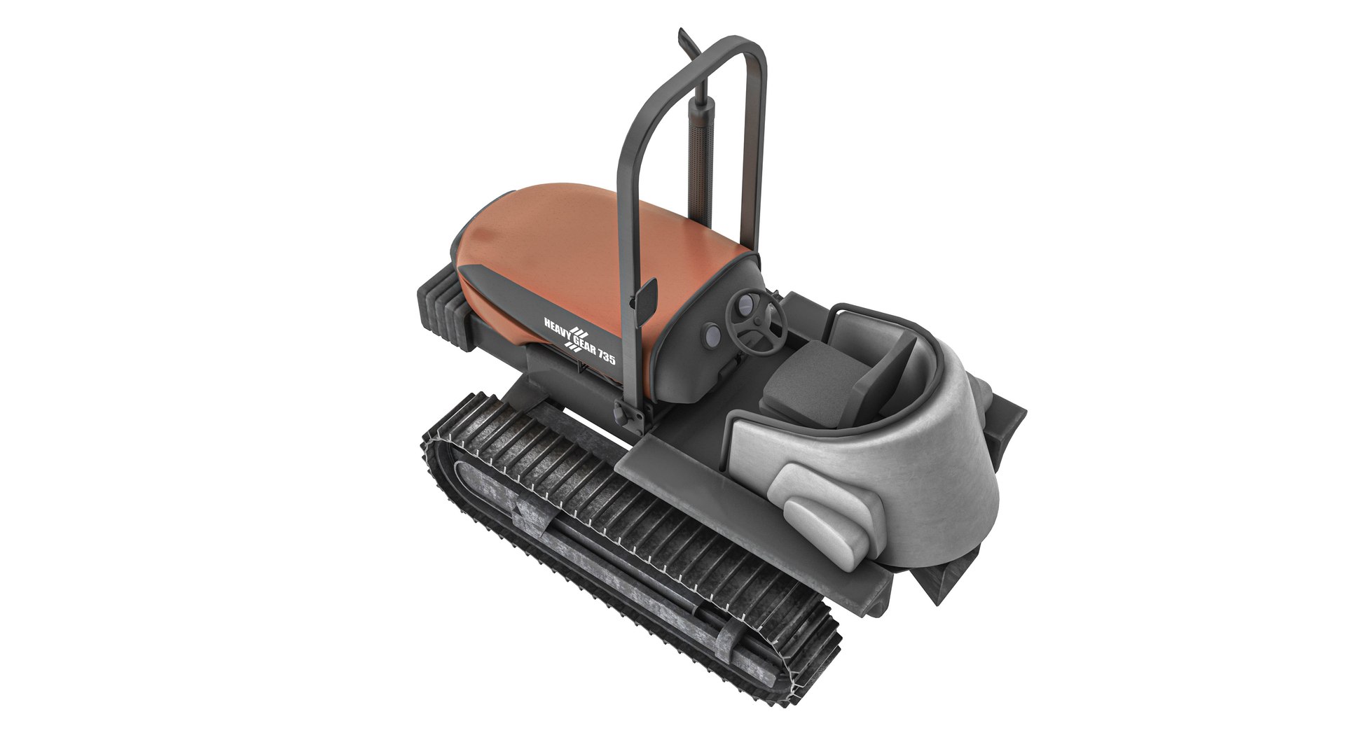 3D Tracked Tractor Crawler Model - TurboSquid 2224435