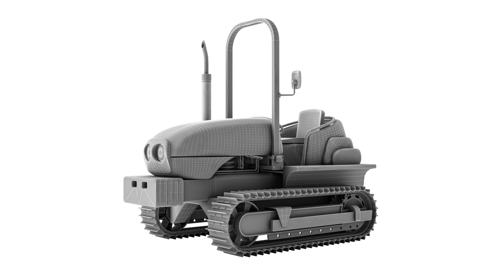 3D Tracked Tractor Crawler Model - TurboSquid 2224435